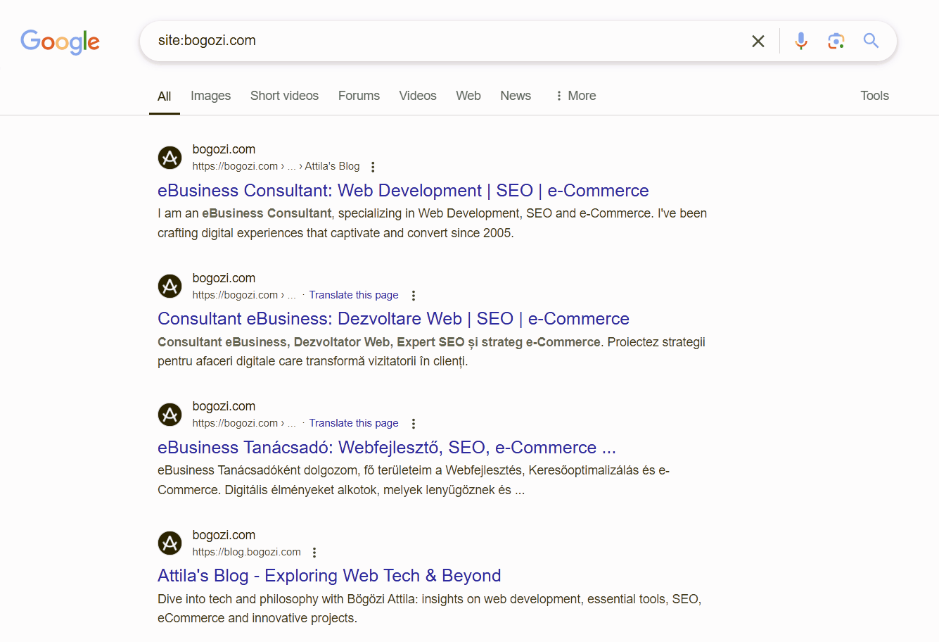 Google search operators for SEO